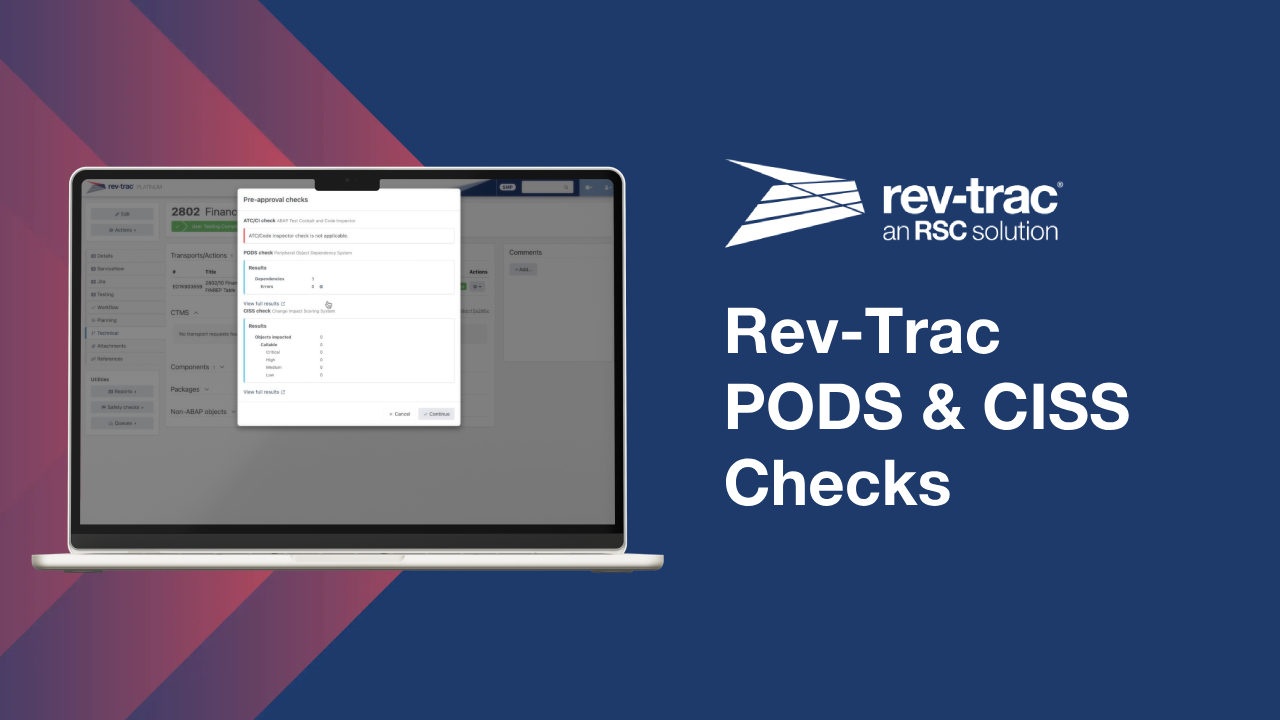 Rev-Trac Pre-Approval Checks - Peripheral Object Dependency System ...